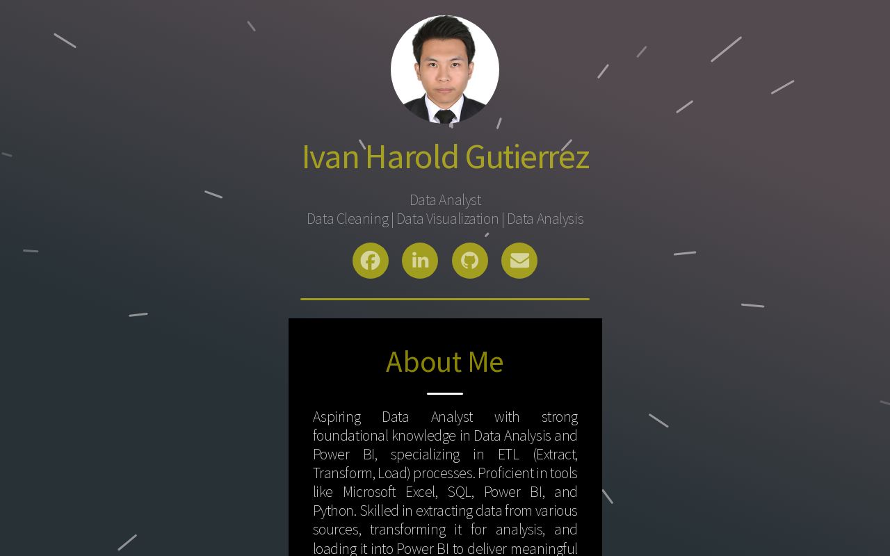 Ivan Harold Gutierrez | Data Analyst